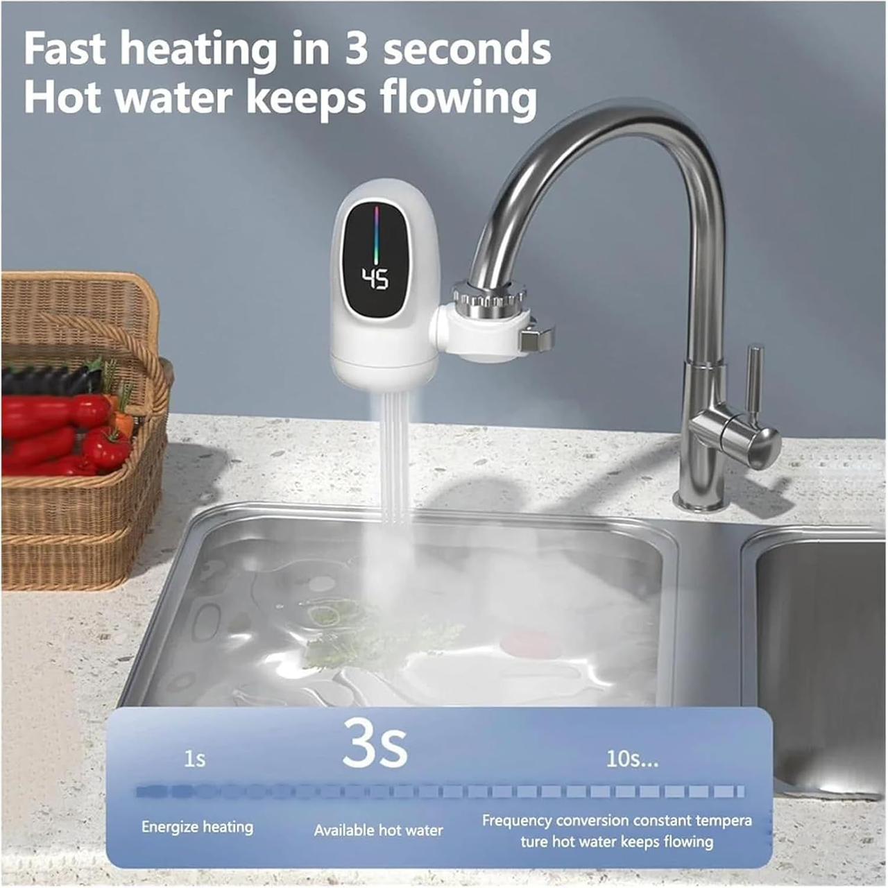 Instant water Heating Tap - portable Hot water tap – Halim Electronic