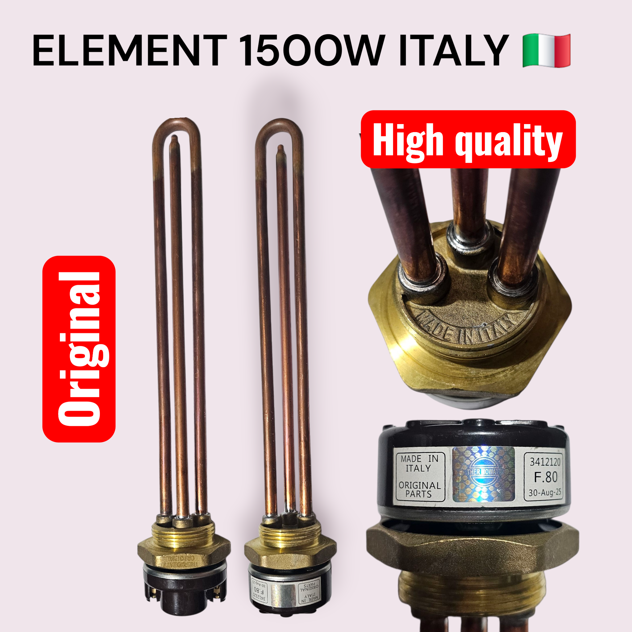 Geyser Heating Element 1500W Made in Italy – Halim Electronic