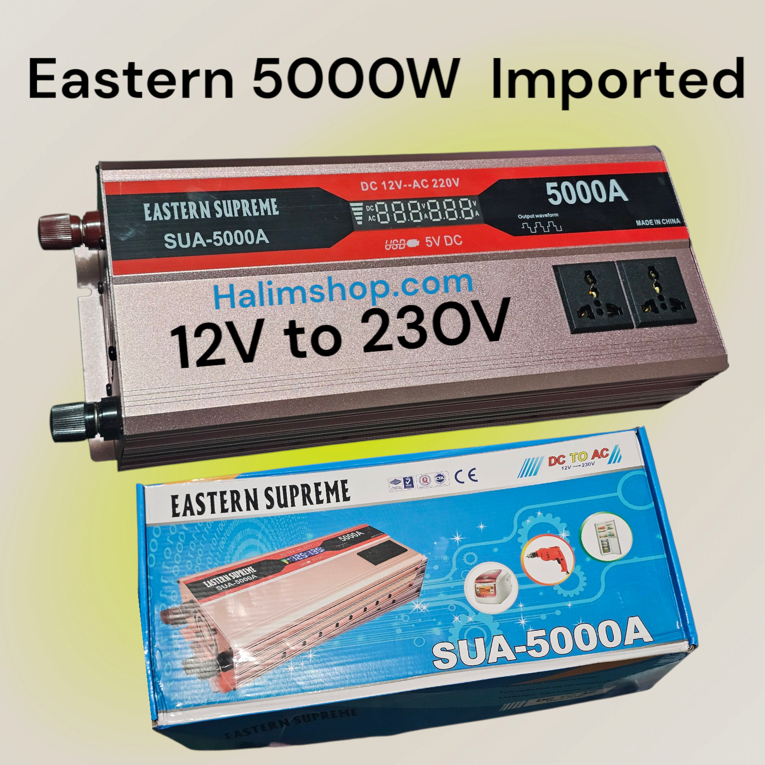 Eastern 5000W inverter 12V to 220V – Halim Electronic